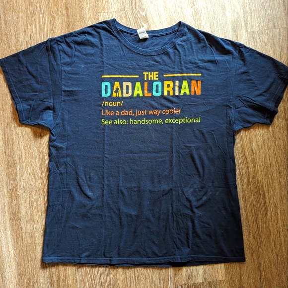 Fruit of the Loom | Shirts | Dadalorian Xl Tshirt Play On Star Wars ...